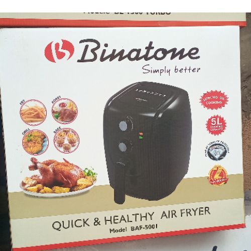 Binatone Healthy Air-Fryer 5litres BAF-5001 – Black – PerfectMalls ...