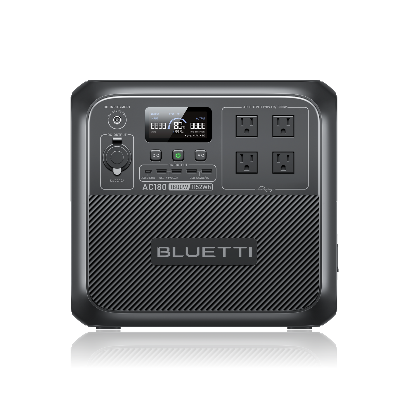 BLUETTI AC180 1800W 1152Wh Portable Power Station - PerfectMalls ...